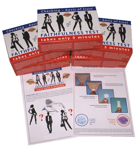 INFIDELITY DETECTION TEST Semen Spy Cheating Spouse Kit | eBay